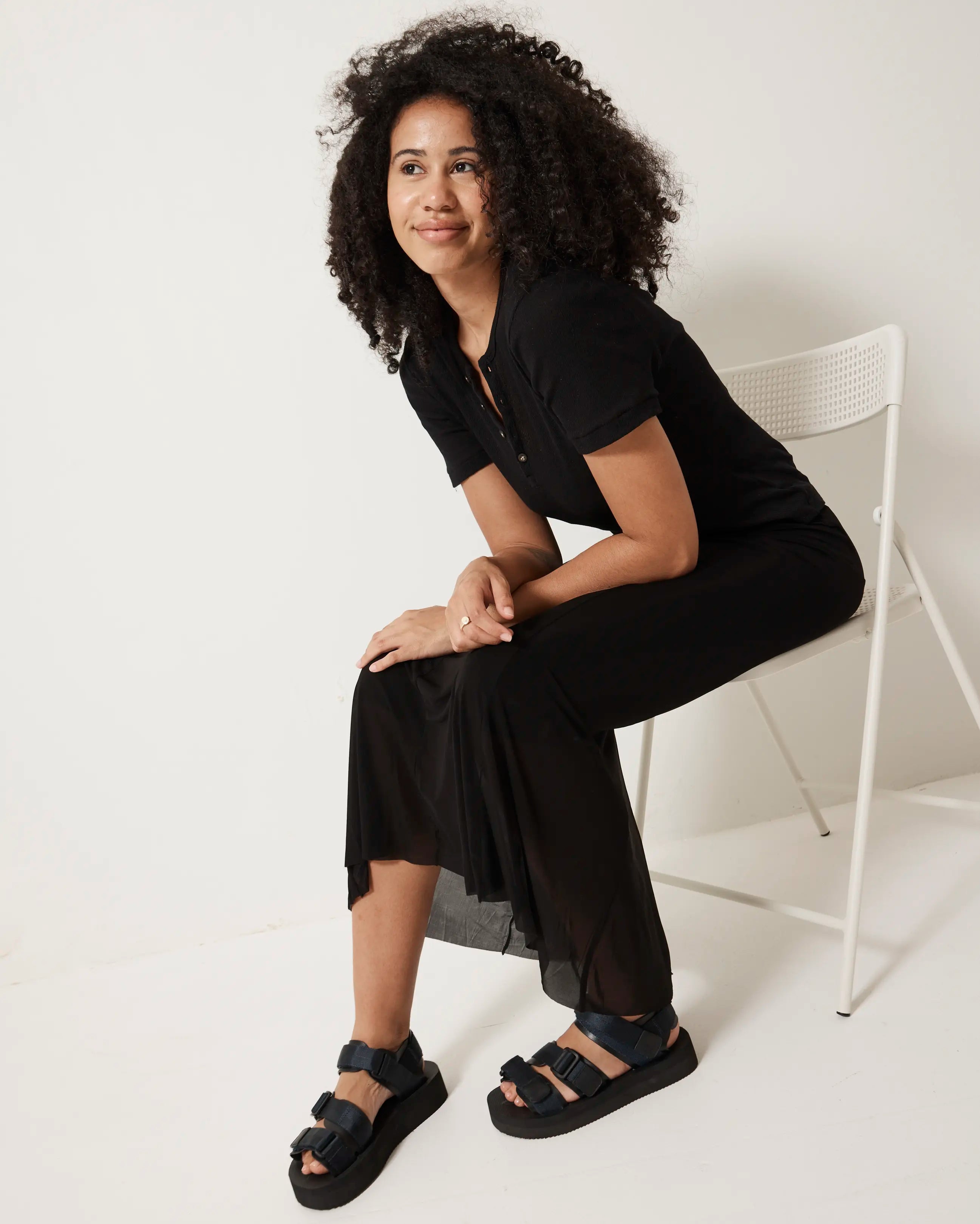 Neptune 2.0 Athletic Sandal | Midnight Black